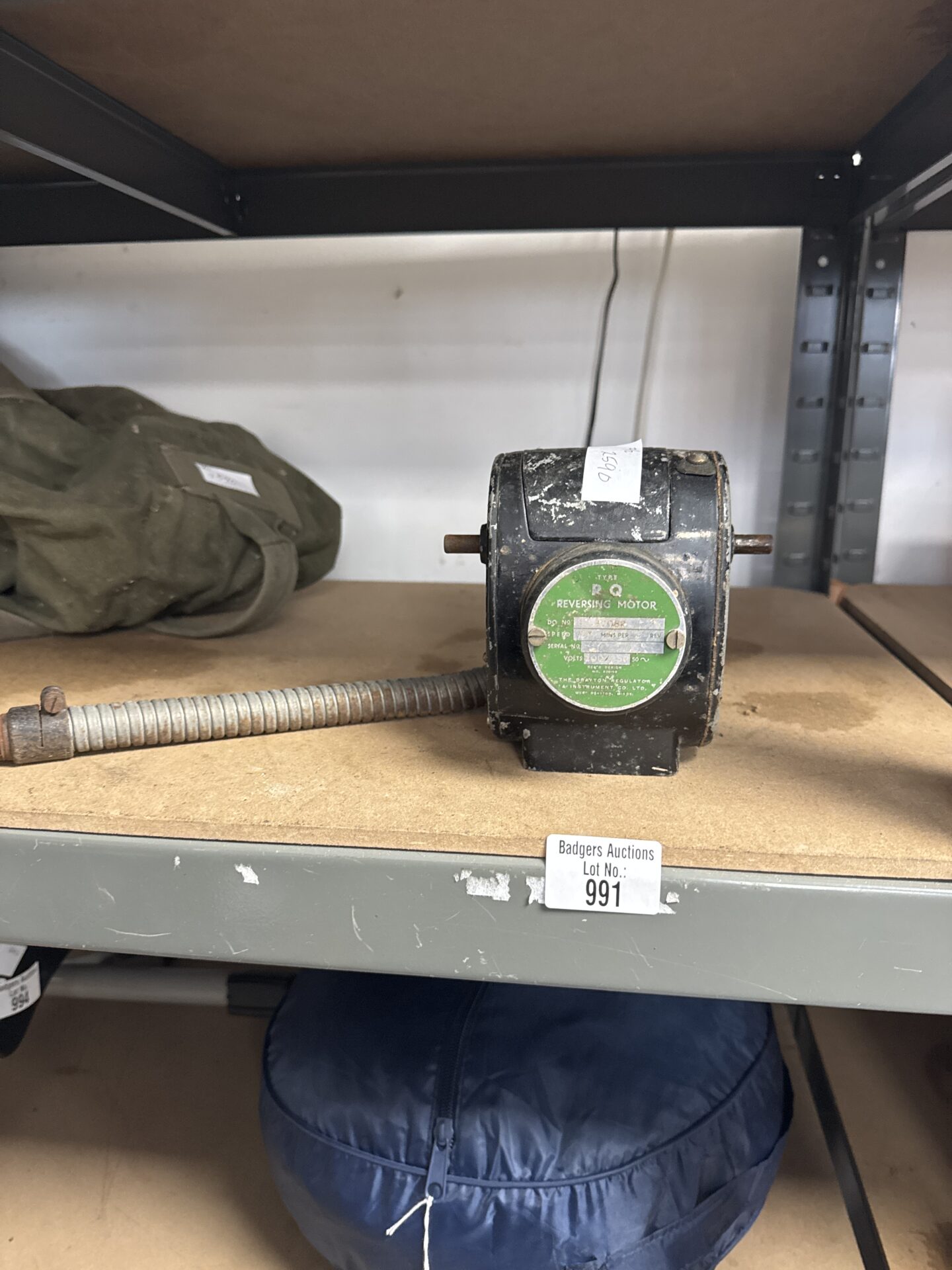 Type RQ vintage reversing motor – Badgers Auctions