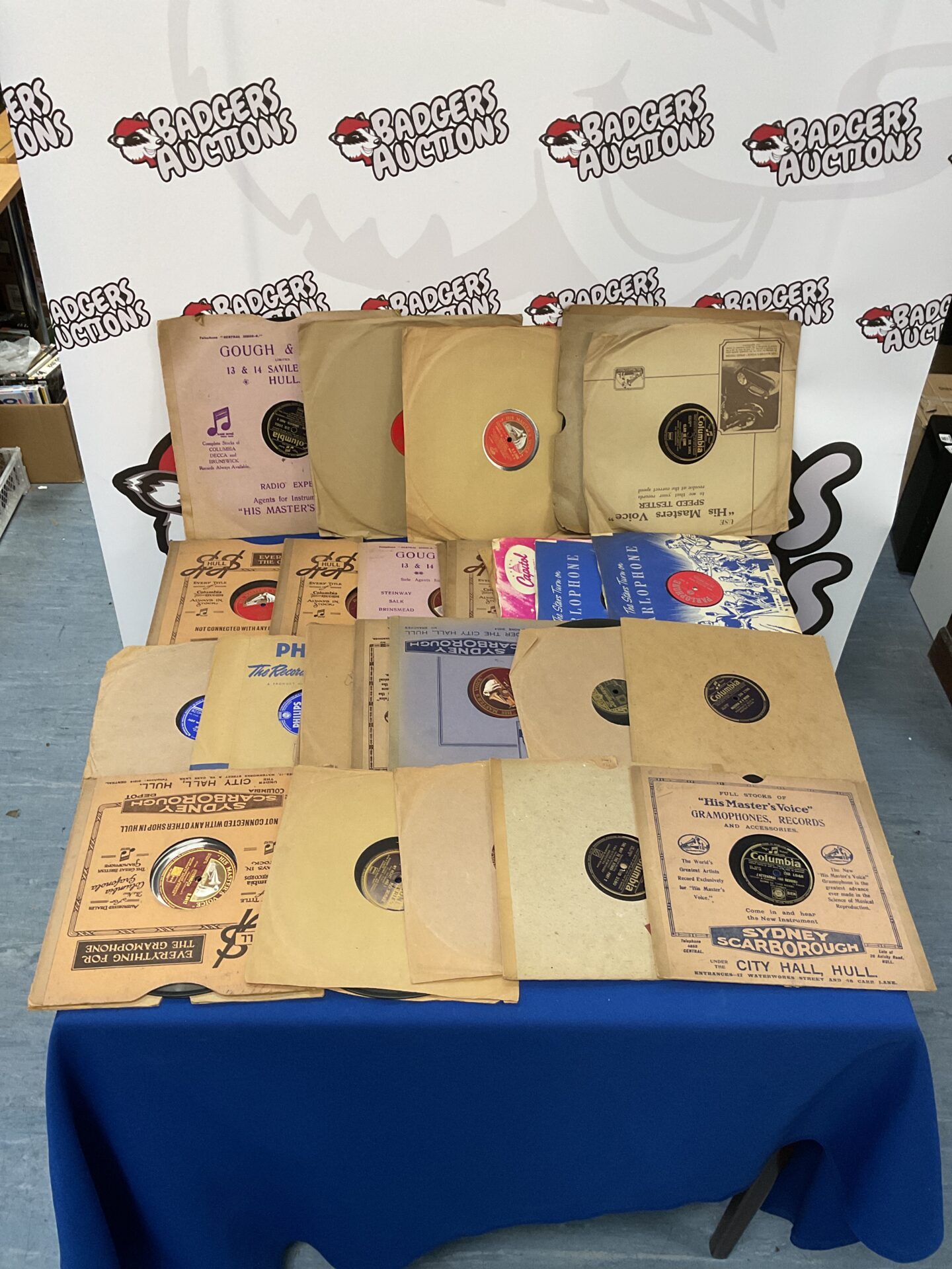 Collection Of Gramophone Records Including Hmv Badgers Auctions Collection Of Gramophone Records Including Hmv Badgers Auctions