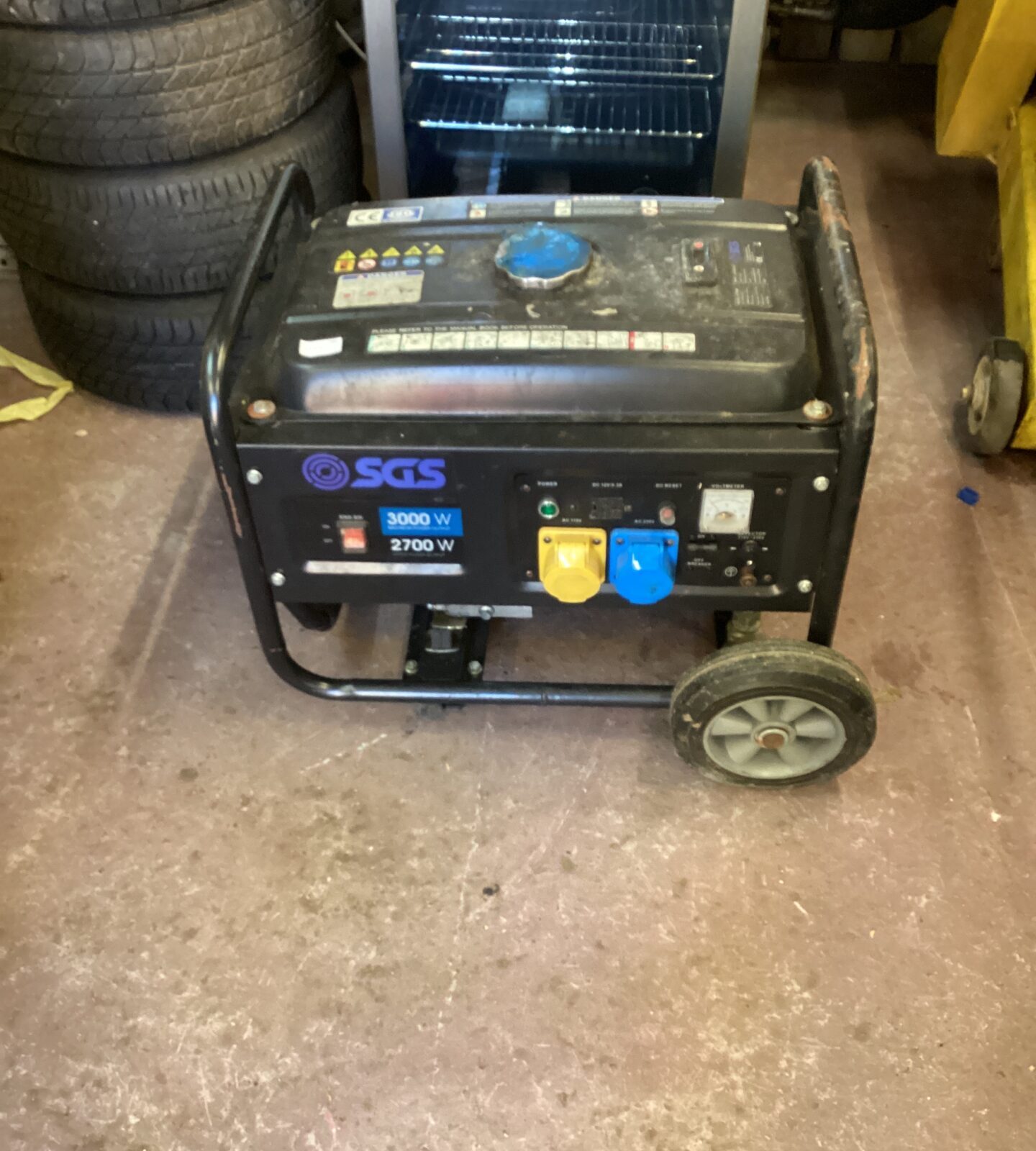 SGS 300w Petrol Generator Working but needs service – Badgers Auctions