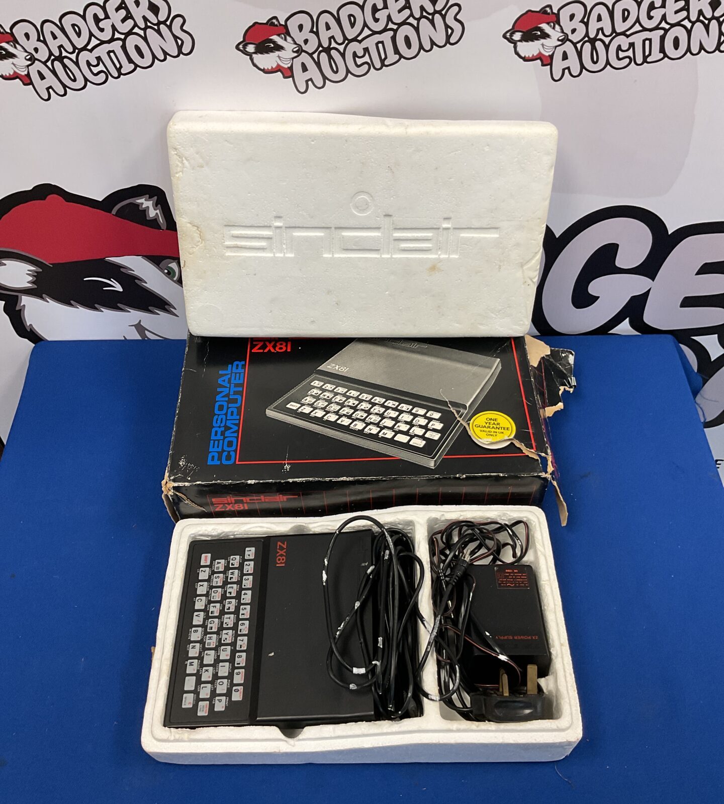 Boxed sinclair zx81 computer with power supply – Badgers Auctions | On ...