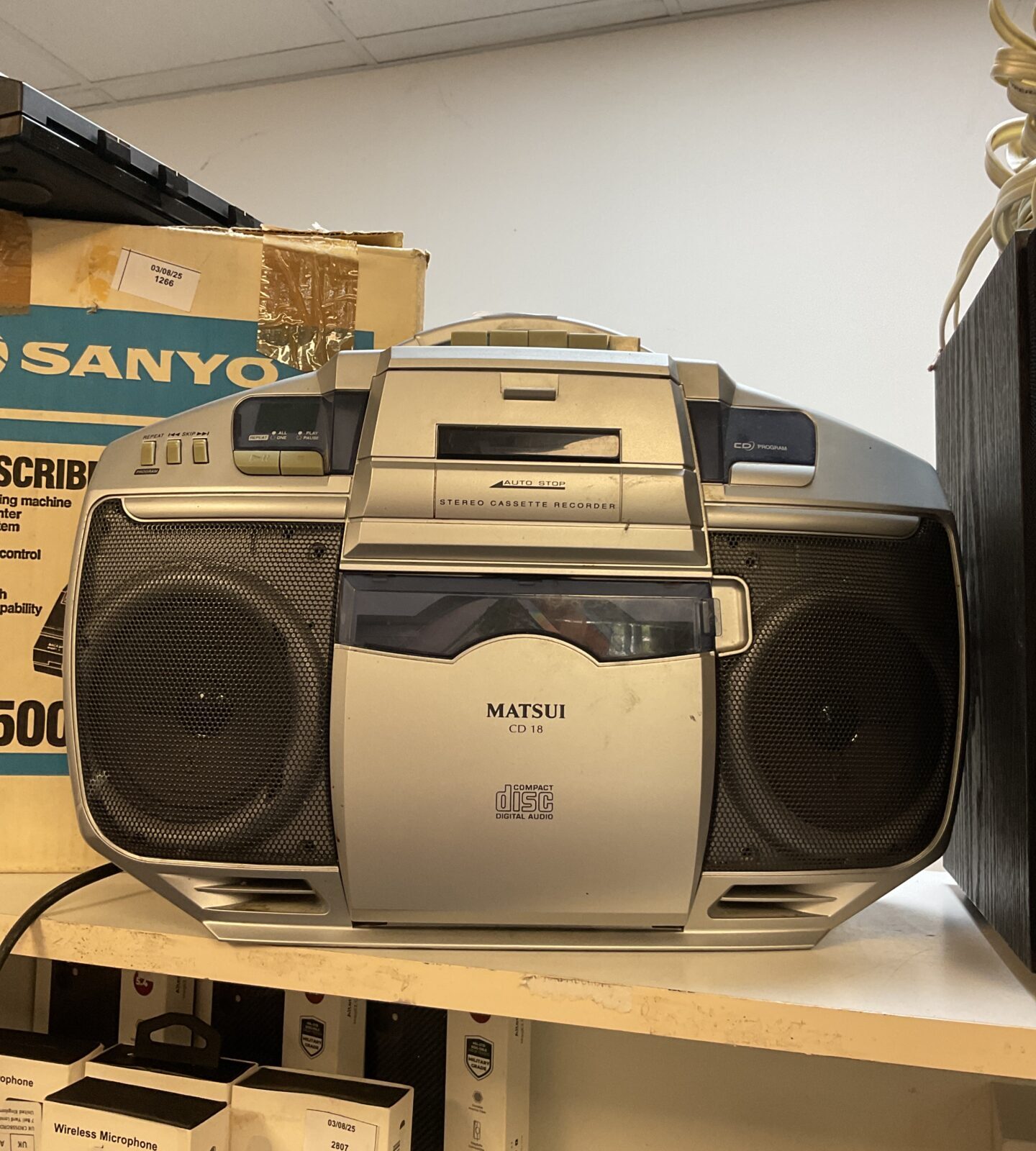 Matsui cd 18 cassette cd boombox – Badgers Auctions