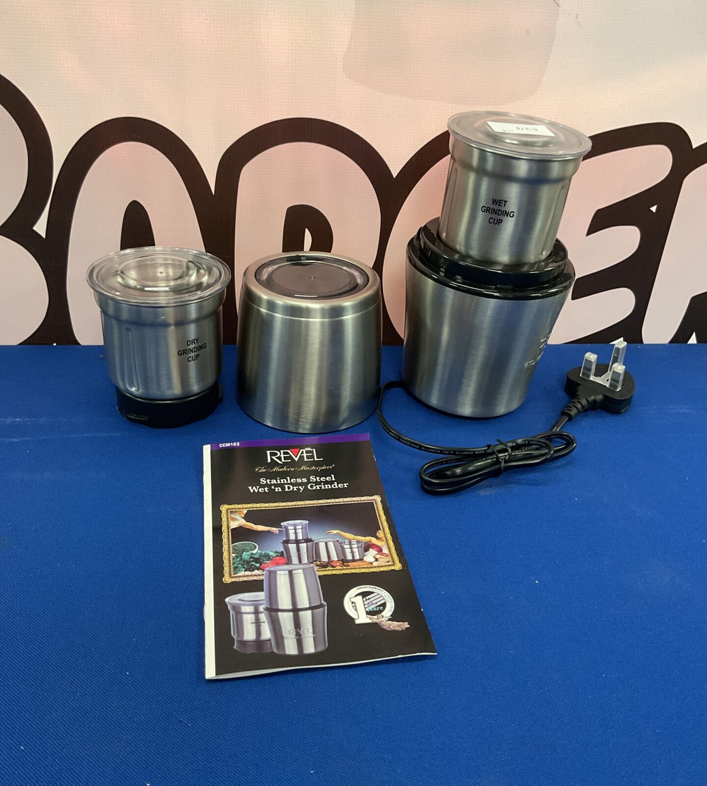 Revel stainless steel wet and dry grinder – Badgers Auctions
