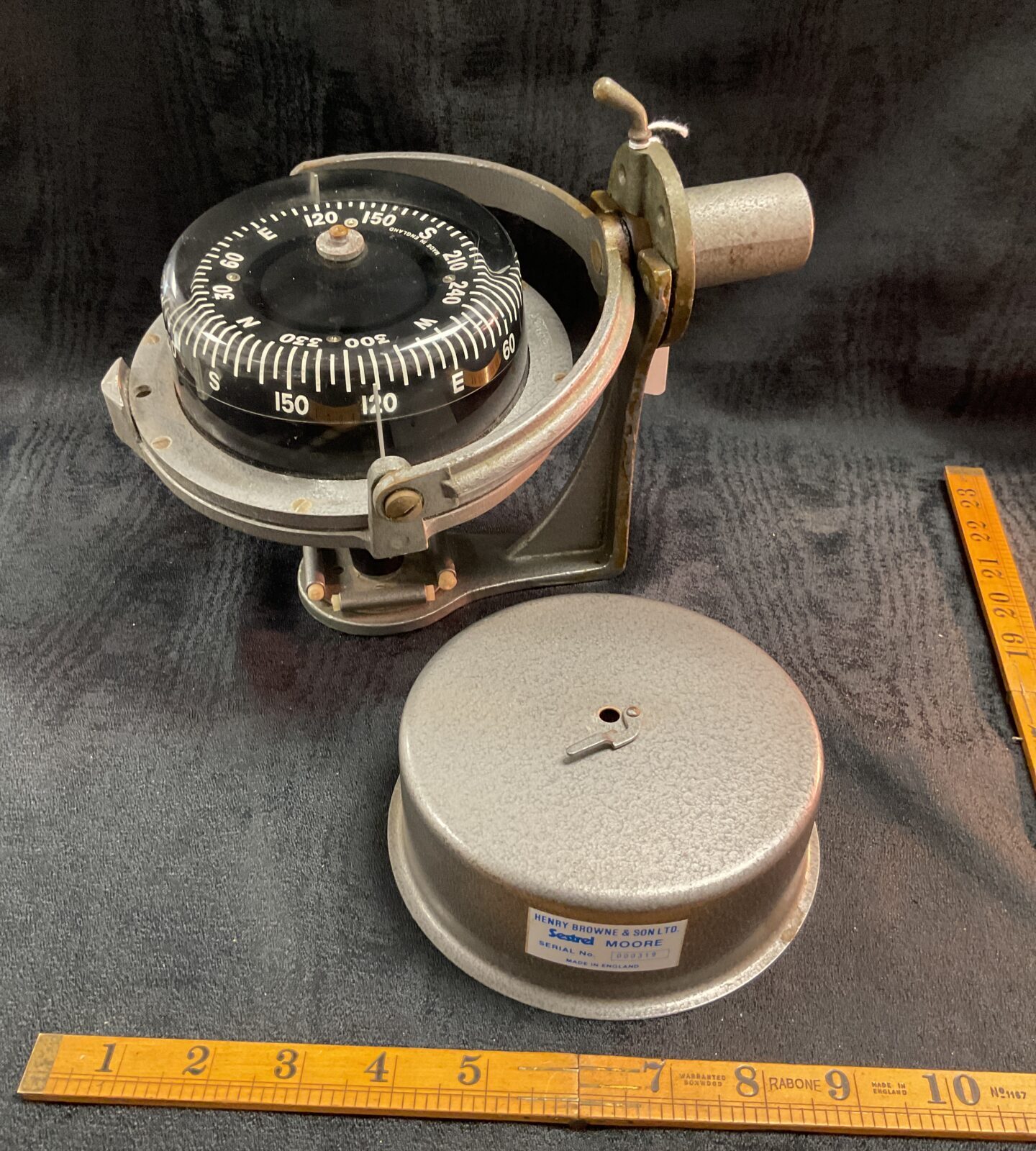 Sestrel Moore Heavy duty marine gimballed compass with bronze housing ...