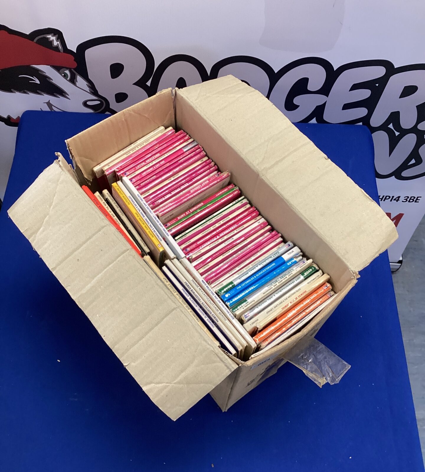 Box of Great Britain ordinance survey maps – Badgers Auctions