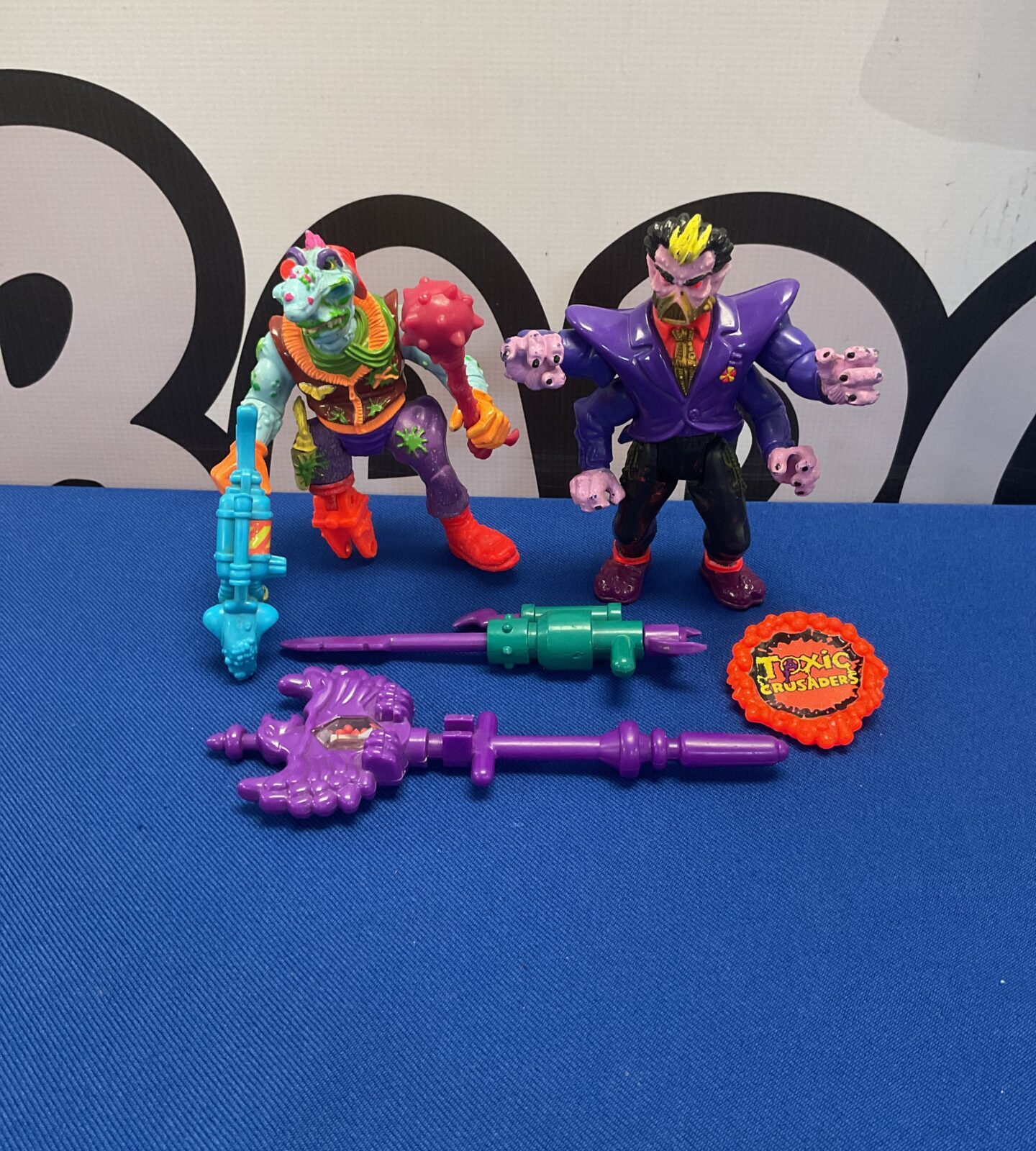 Two Retro Troma Toxic Crusaders Figures Inc Dr. Killemoff And Nozone ...