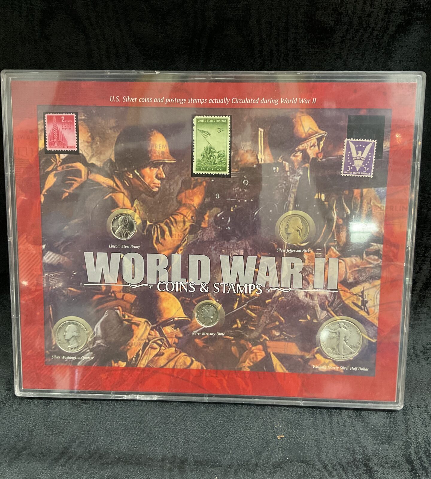 World War Two coins and stamp collection US Silver coins and stamps ...