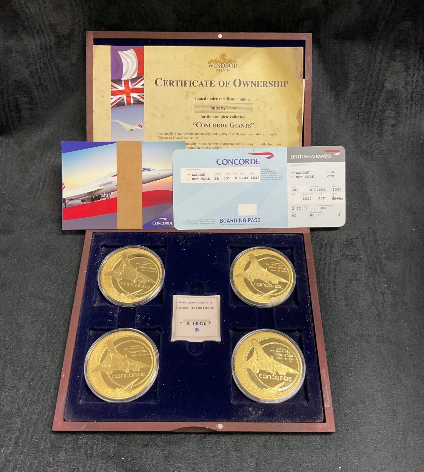 Windsor mint Ltd edition to 2003 collections Concorde Giants Final ...