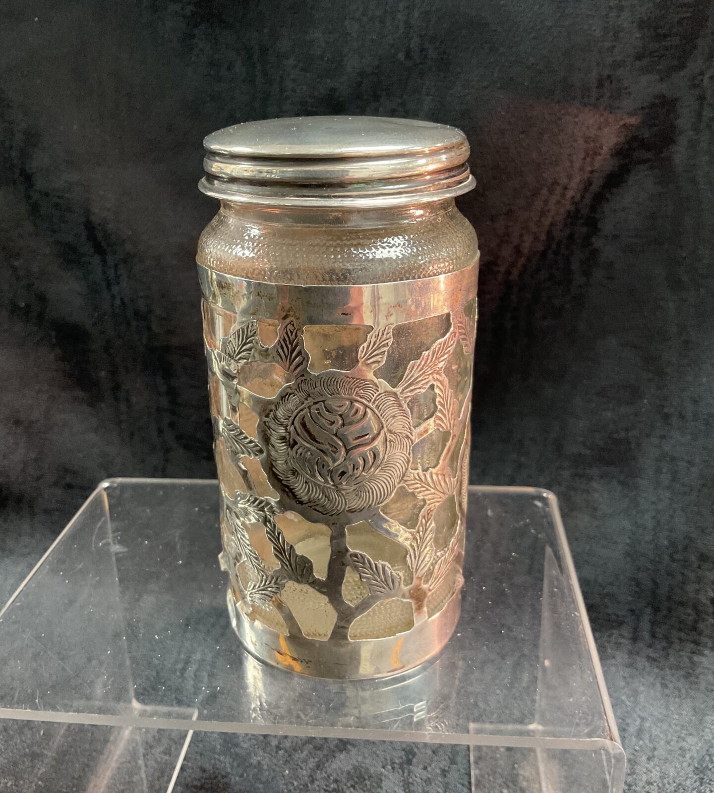 Silver mounted lidded jar – Badgers Auctions