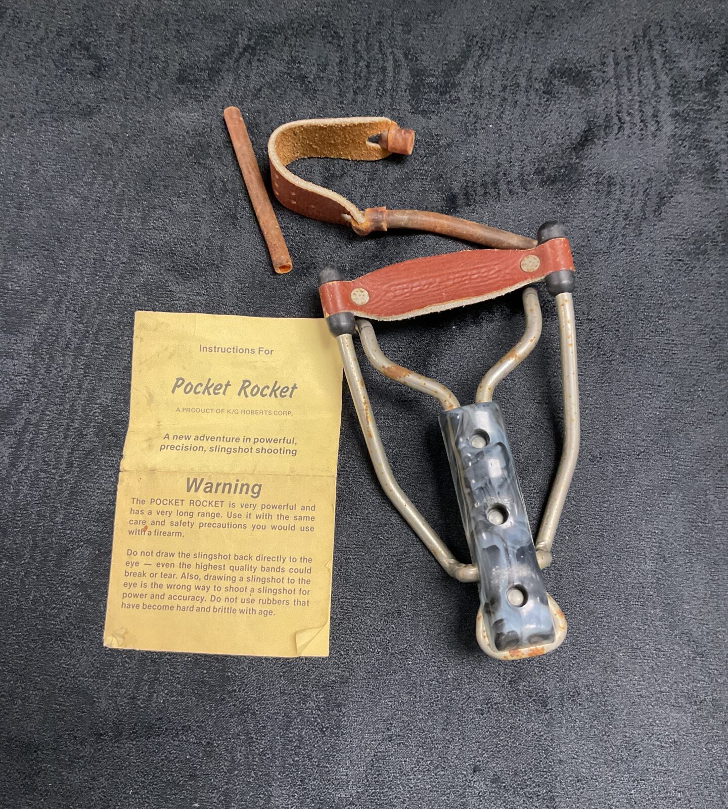 Vintage pocket rocket catapult needs new rubbers – Badgers Auctions