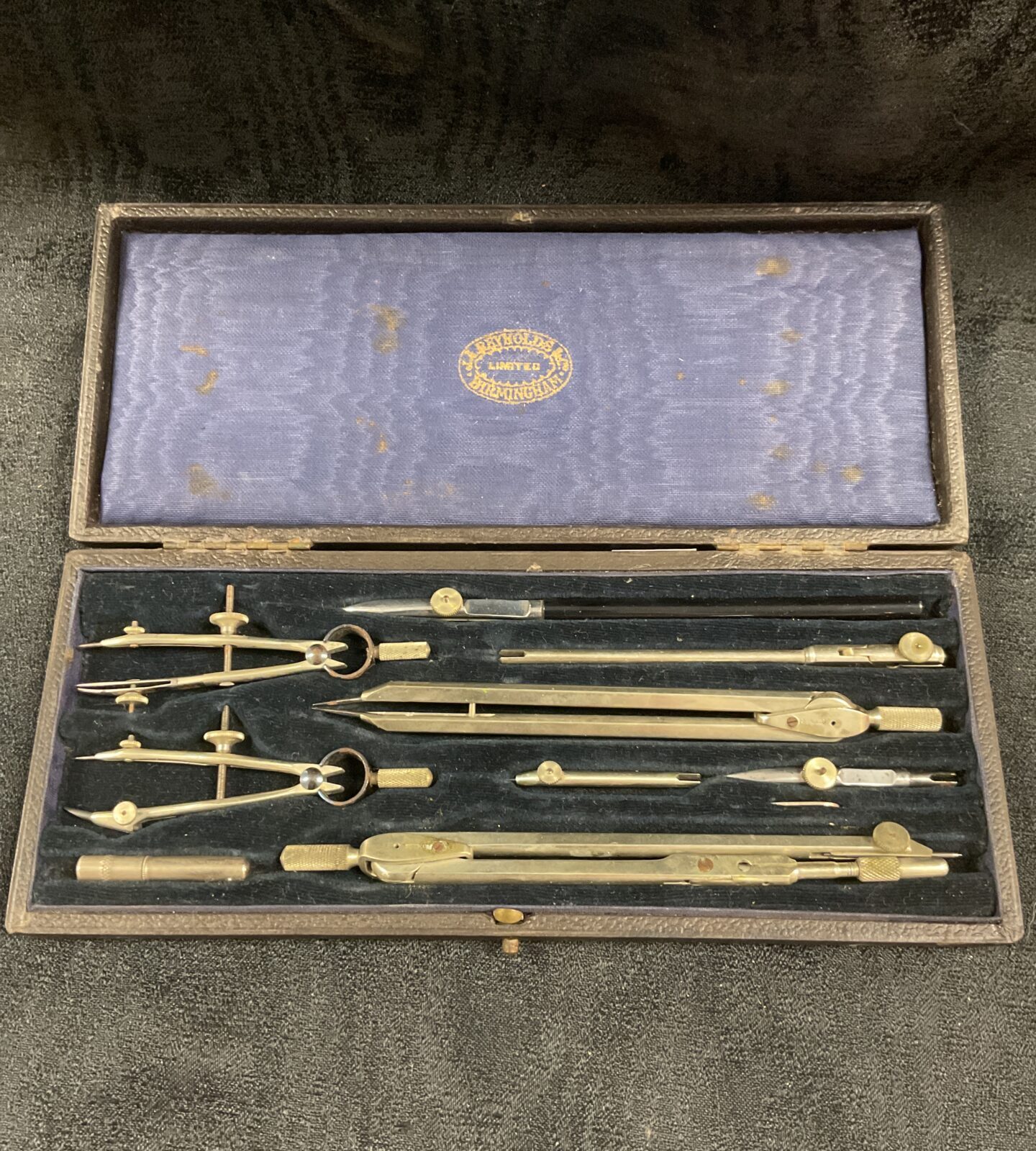 vintage reynolds drawing instrument set – Badgers Auctions