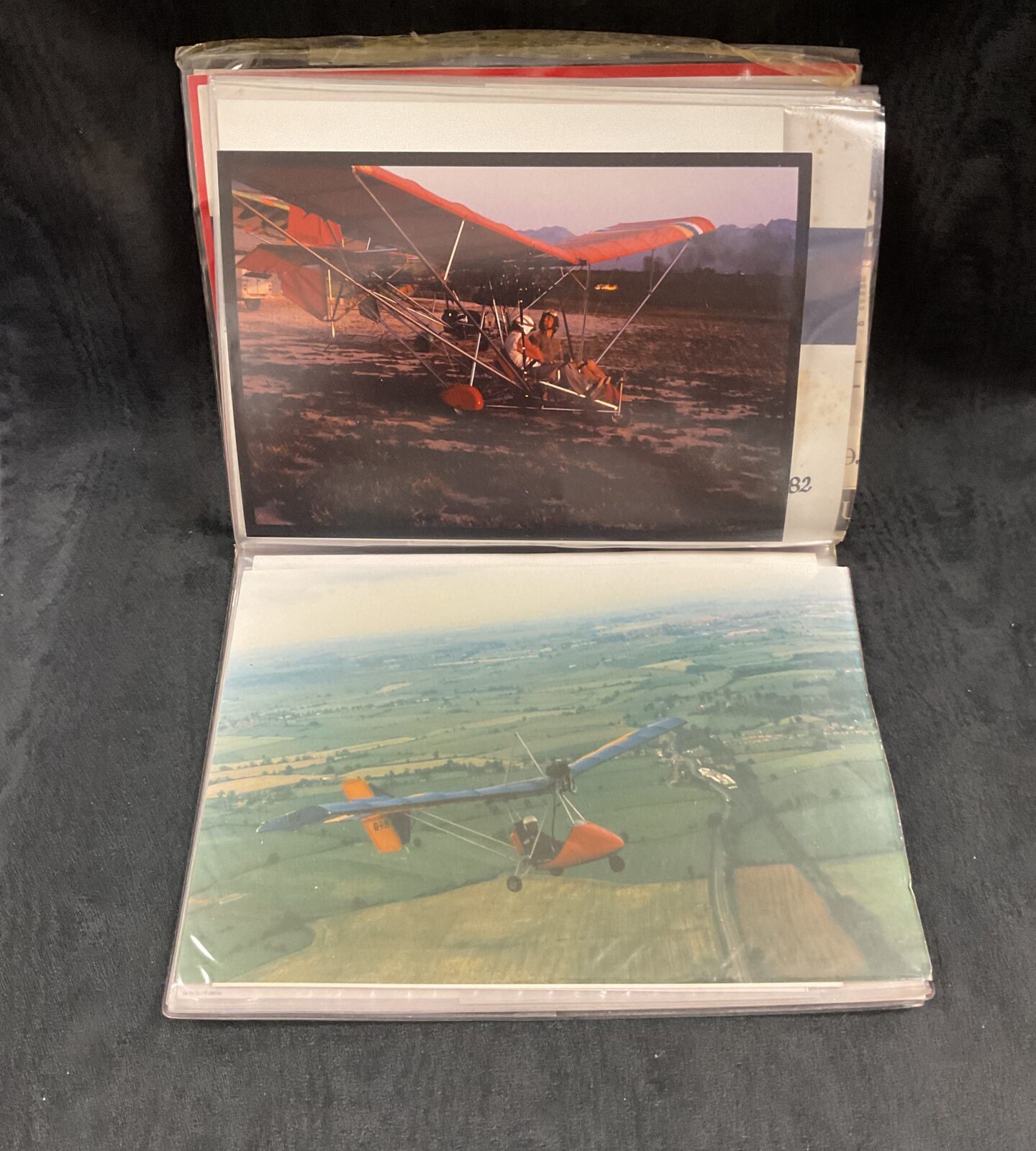Folder of Concorde and Microlight Photographs, Certificates and ...