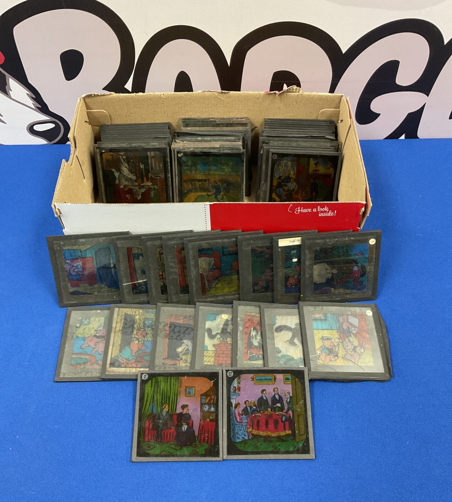 Collection of Victorian glass magic lantern slides – Badgers Auctions