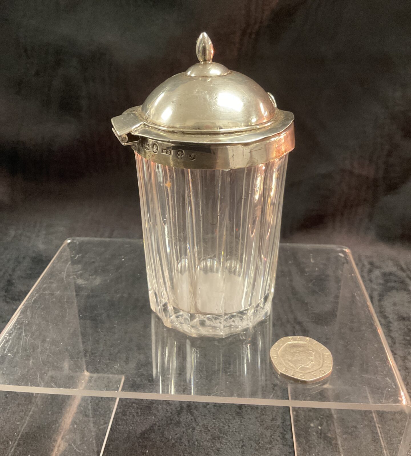georgian silver topped mustard jar – Badgers Auctions