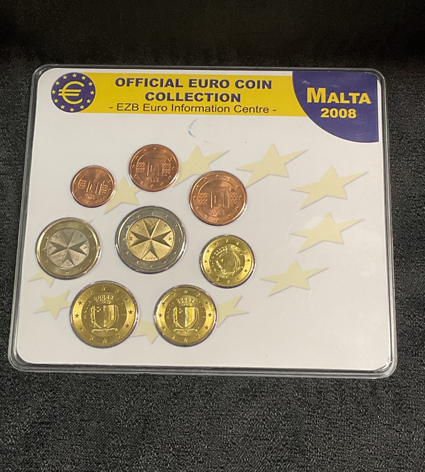 official euro coin collection malta 2008 set – Badgers Auctions
