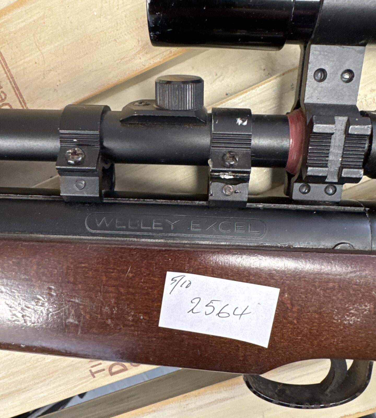 Webley Excel .177 break barrel air rifle with 3-7×20 scope & torch ...