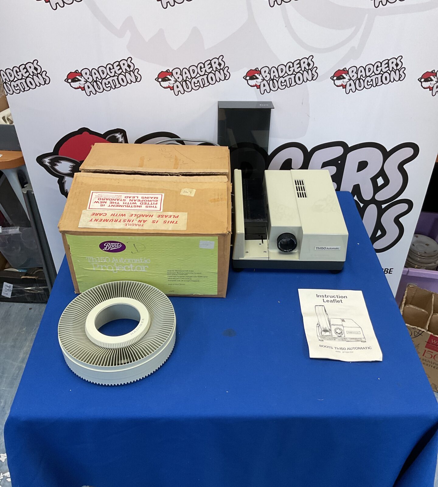 Boots Th150 automatic slide projector and Hanimex slide library ...