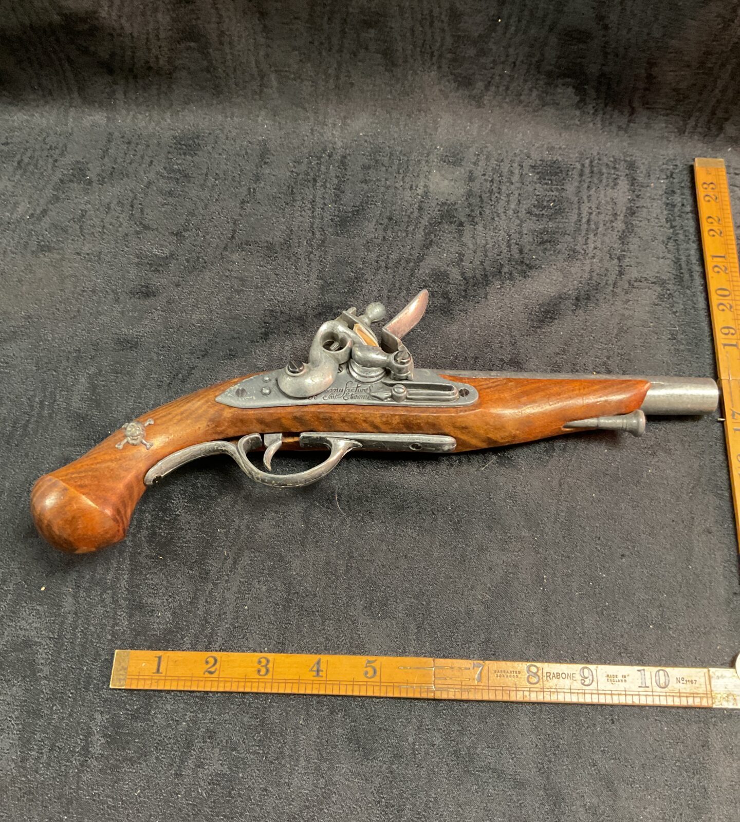 Reproduction 18th Century French Flintlock Pirate Pistol non firing ...