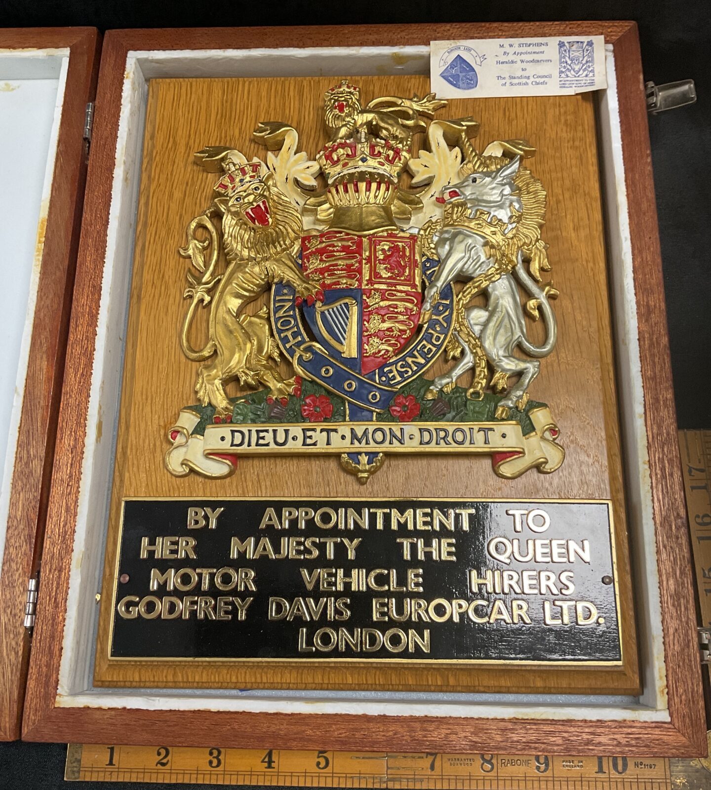 automobilia by appointment to her Majesty the Queen a hand carved ...