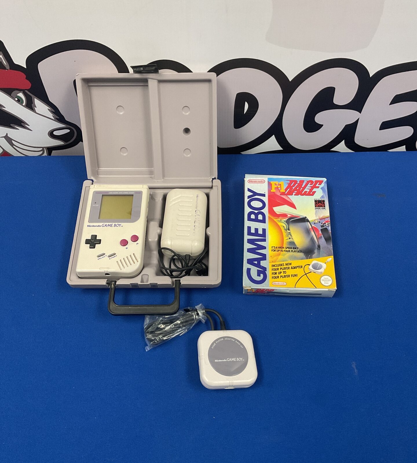 Nintendo GameBoy console with F1 race box missing game cartridge with ...
