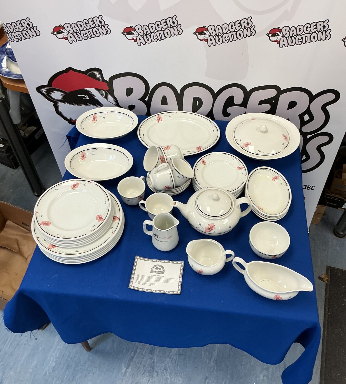Johnson Bros porcelain dinner service – Badgers Auctions