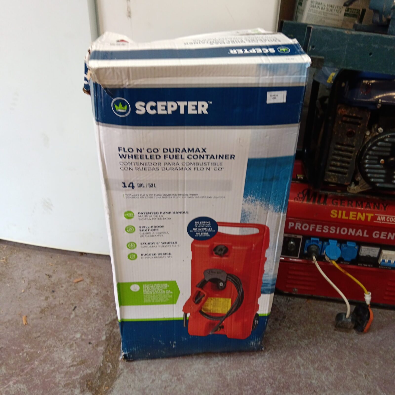 Scepter flo n go wheeled fuel container – Badgers Auctions