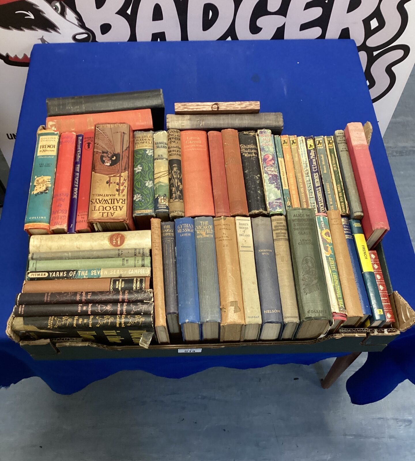 Box of mixed vintage books inc richard gordon, enid bluton & rudyard ...