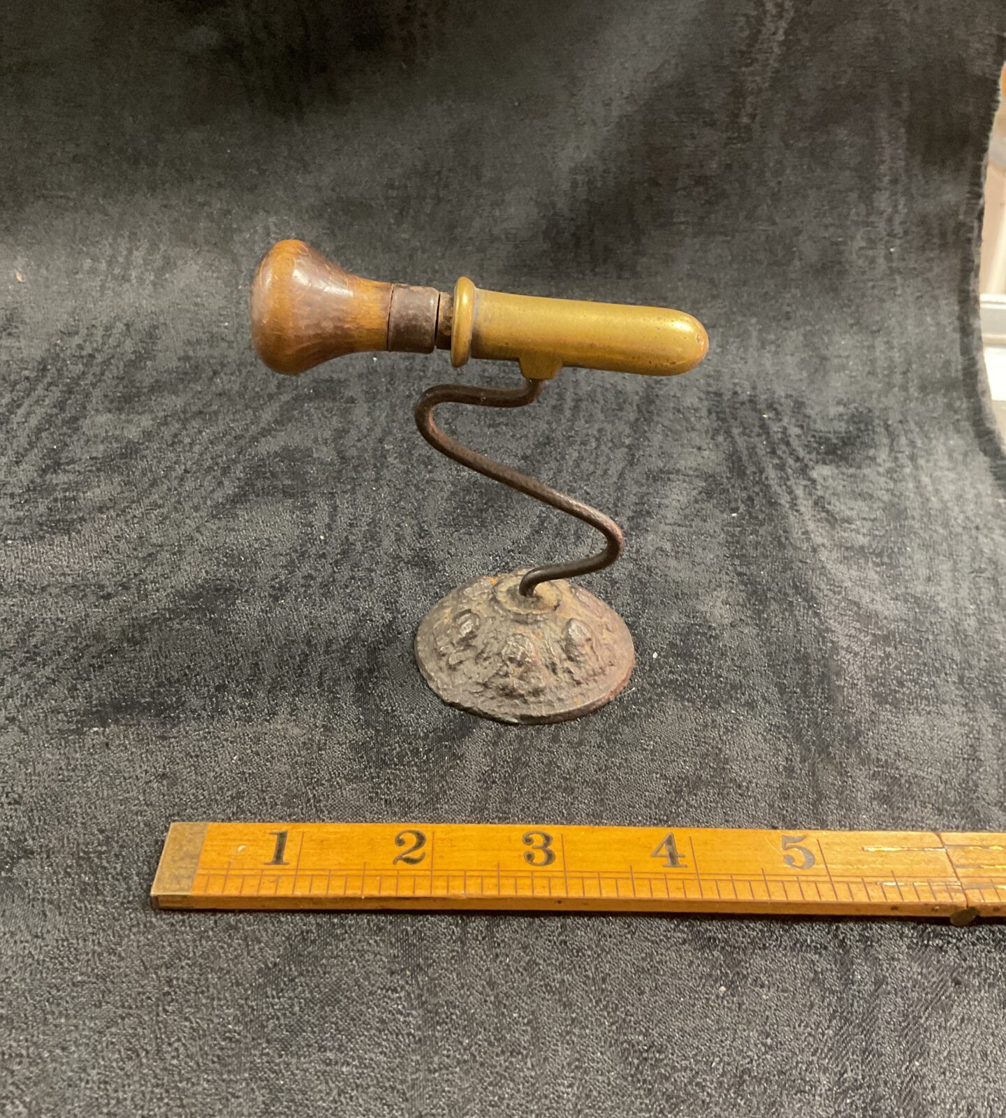 Antique Goffering iron or tally used from 17th to 19th century to press ...