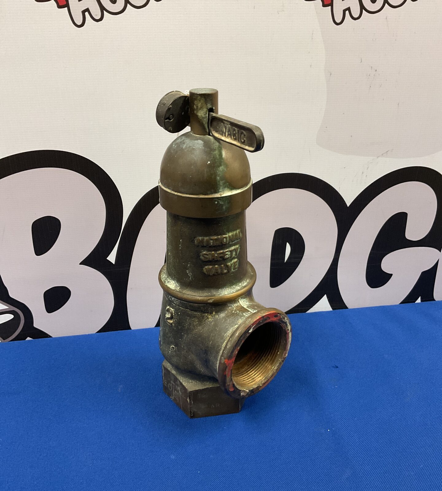 Antique nabic heavy brass national safety gas valve – Badgers Auctions