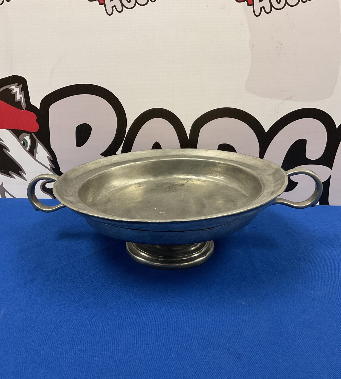 Antique heavy pewter table centre piece bowl 40cm diameter – Badgers ...