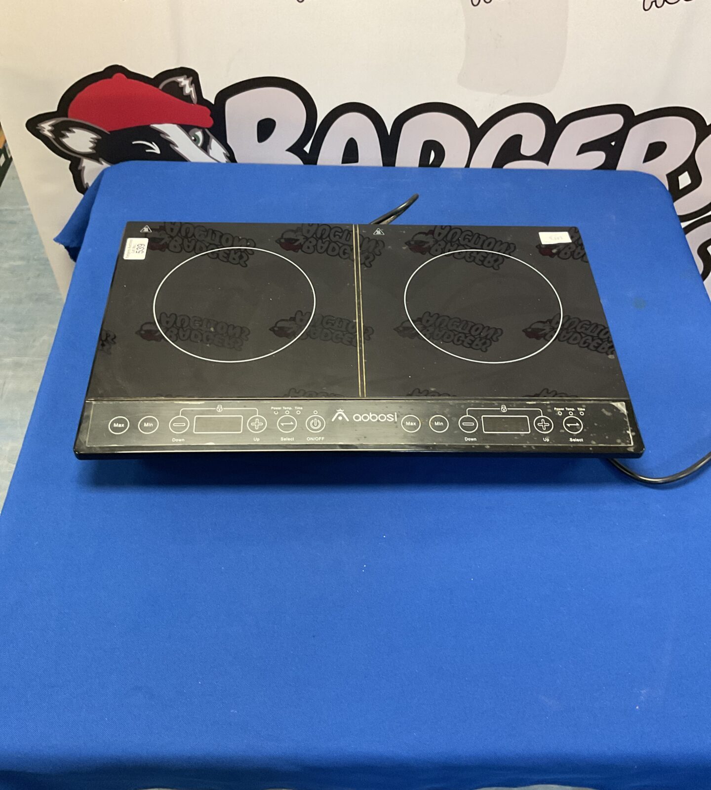 Aobosi double induction hobs – Badgers Auctions