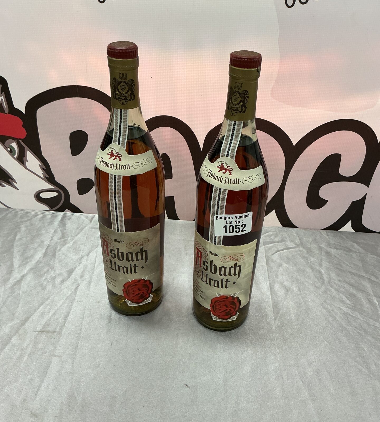 Two bottles of Asbach Uralt – Badgers Auctions