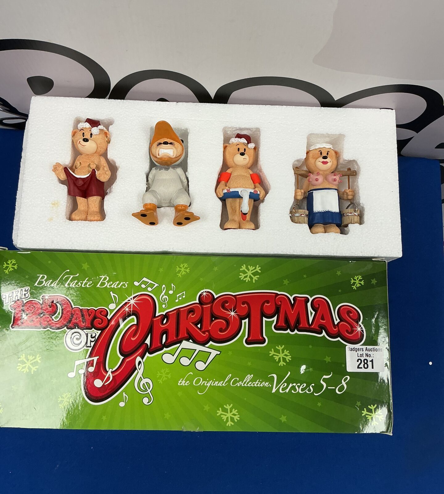 Christmas Bad Taste Bear Figures in box – Badgers Auctions
