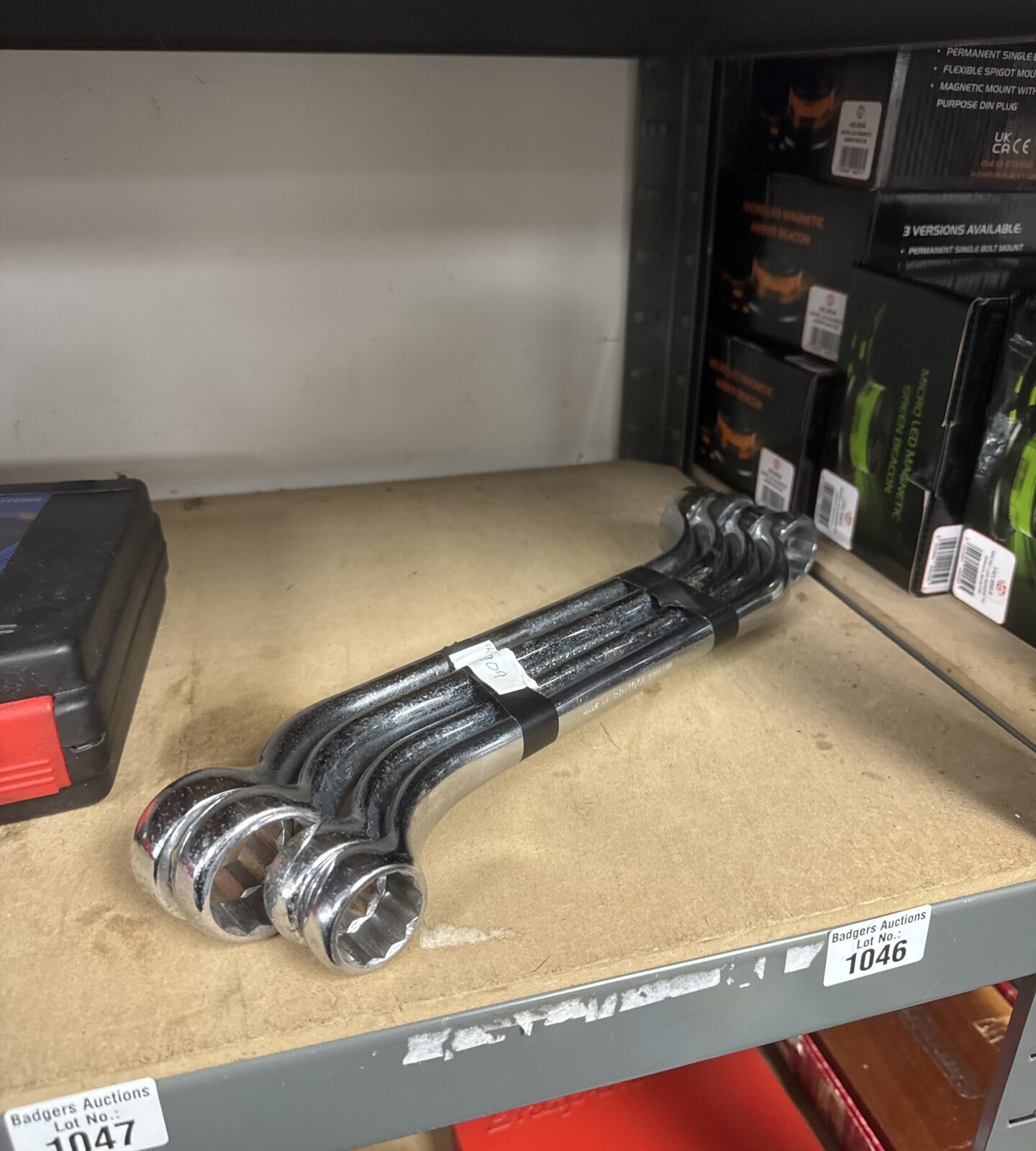 Set of four large britool ring spanners – Badgers Auctions