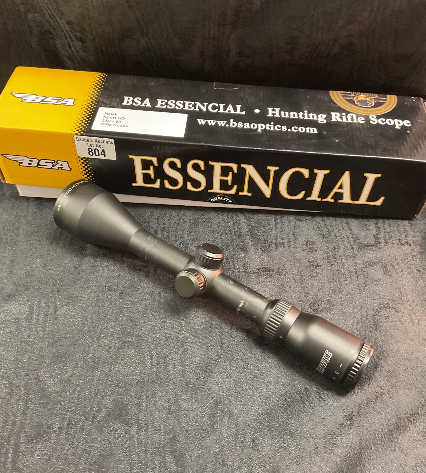 Hawk Sport H D 3 x 9-50 Rifle Scope in BSA Box – Badgers Auctions