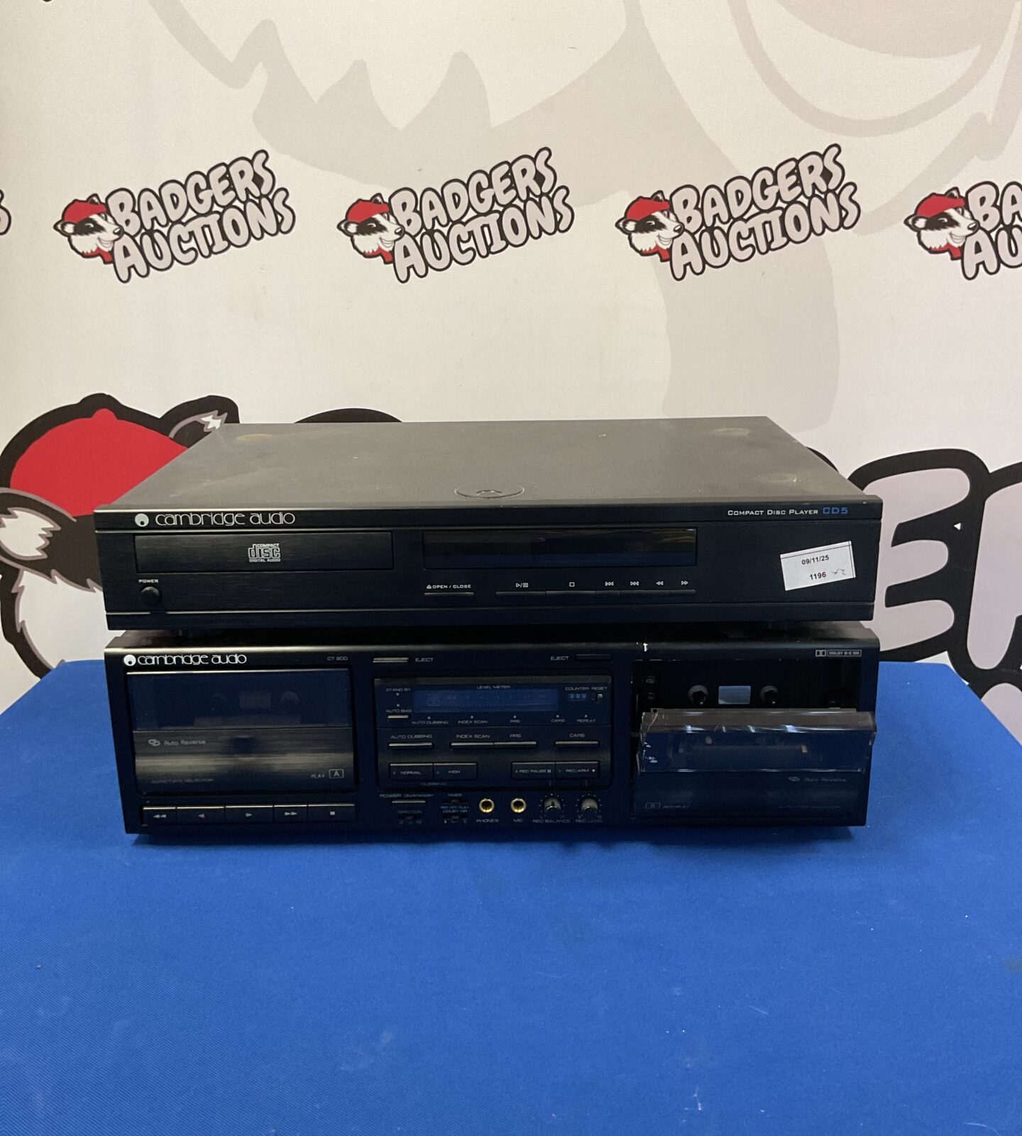 Cambridge Audio CD player CD5 and CT200 double cassette deck – Badgers ...