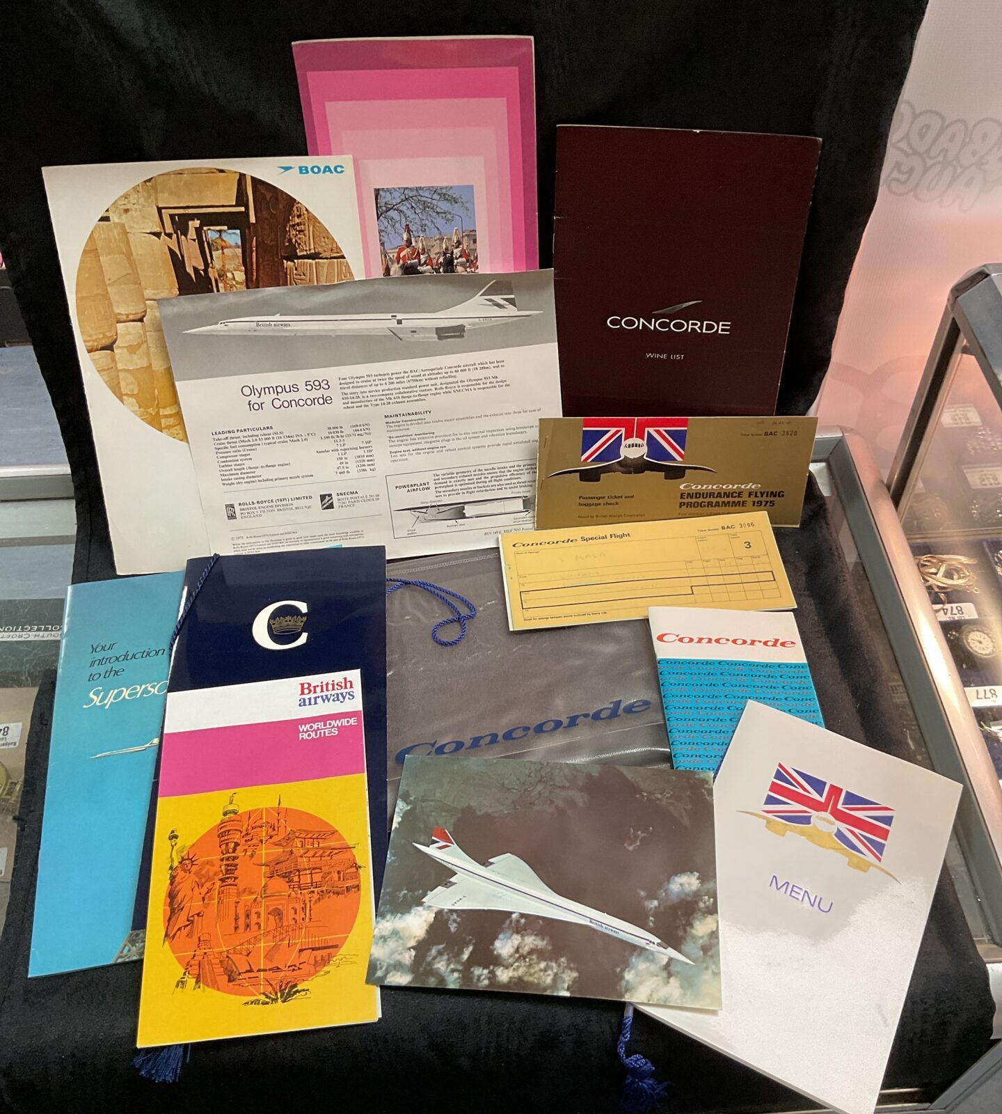 Folder of zconcorde Ephemera inc menue’s Photo booklets ect – Badgers ...