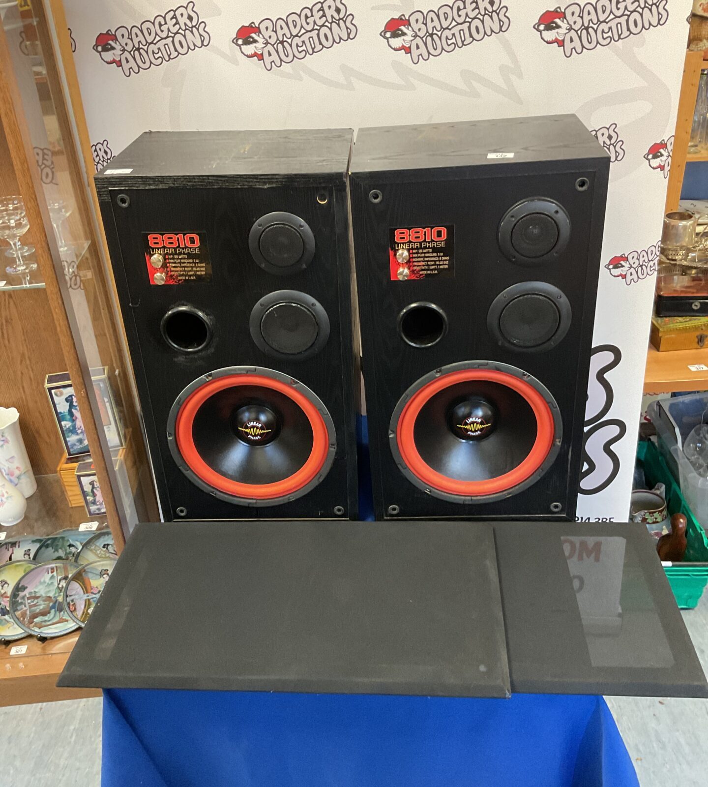 Pair of Linear Phase 8810 loudspeakers – Badgers Auctions