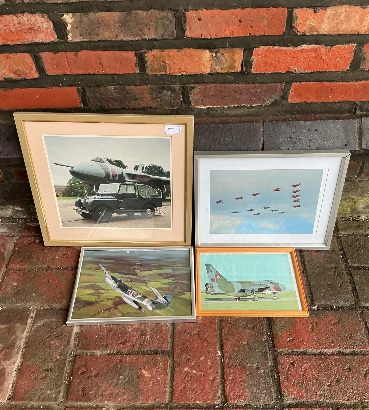 Collection of military aircraft photographs including Vulcan bomber ...