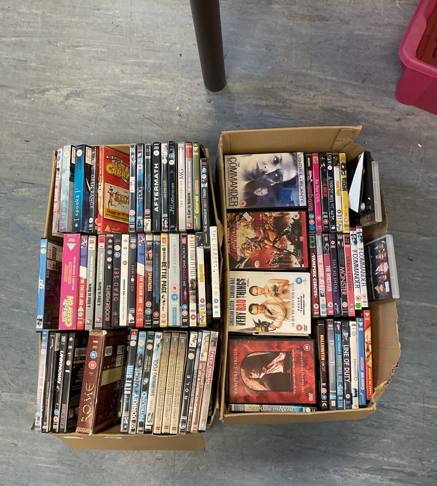 2 boxes of mixed DVDs – Badgers Auctions