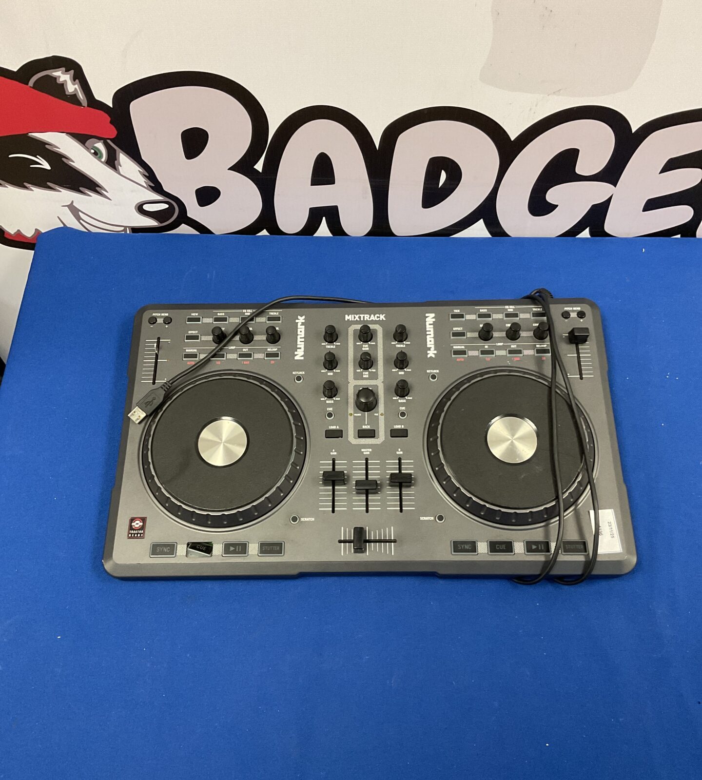 Numark Traktor Ready Mixtrack mixer (cue button pushed in) – Badgers ...