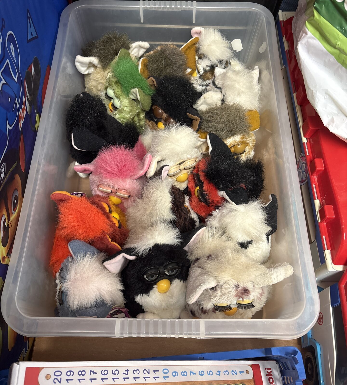 Quantity of retro furbys (spares or repair/ battery trays not rusted ...
