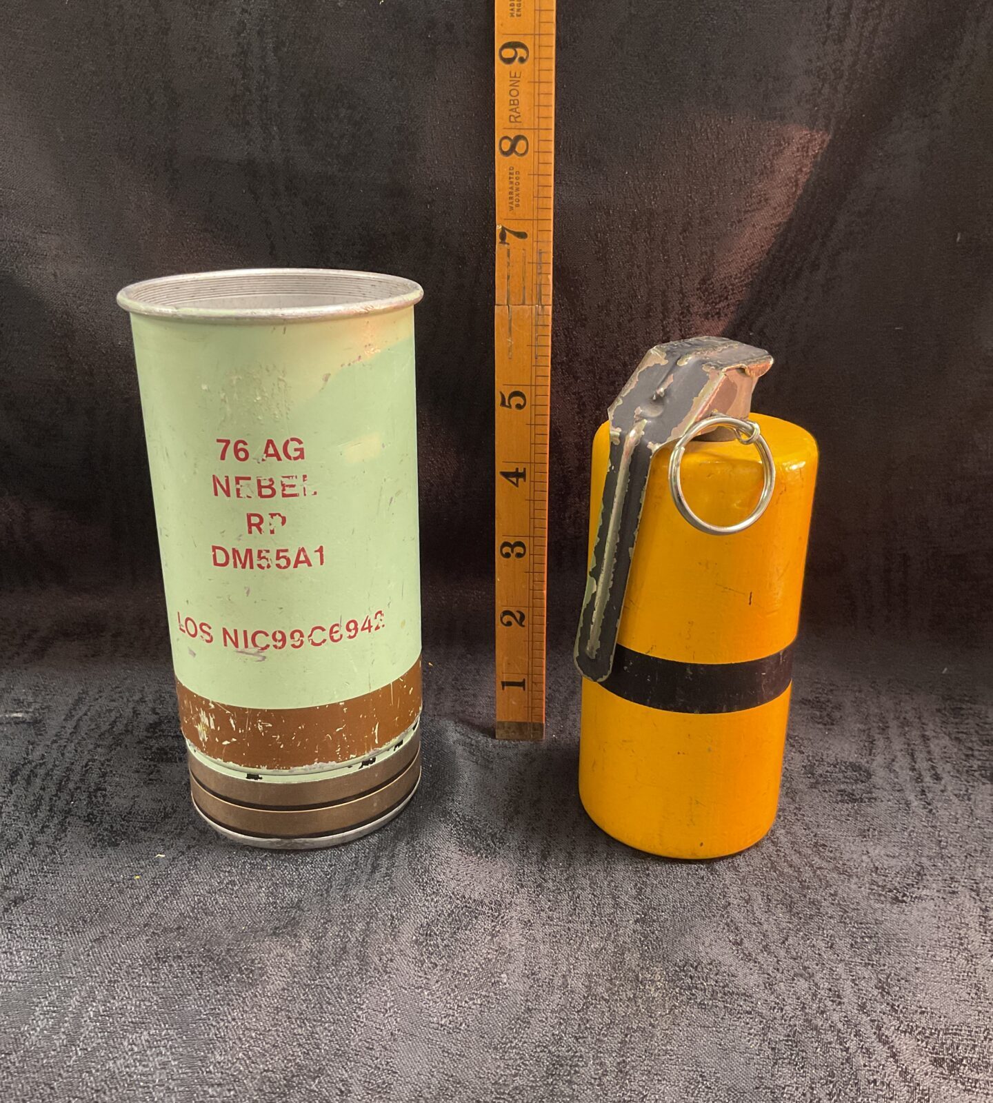 Smoke canister and Dummy grenade – Badgers Auctions