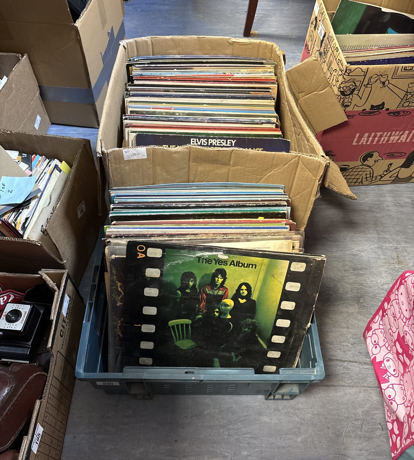 Two boxes of mixed vinyl – Badgers Auctions