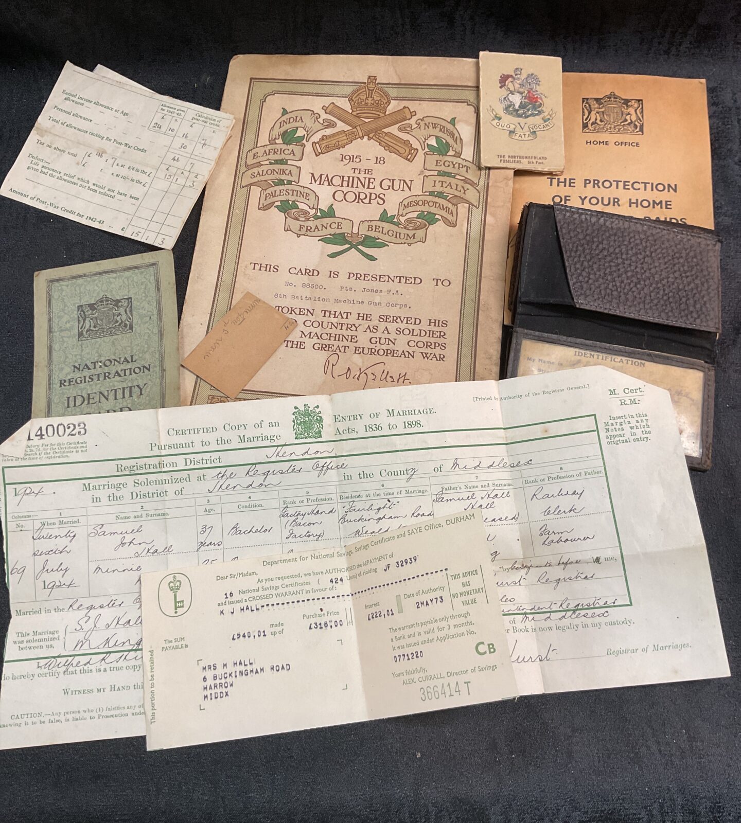 Collection of ephemera inc wartime – Badgers Auctions
