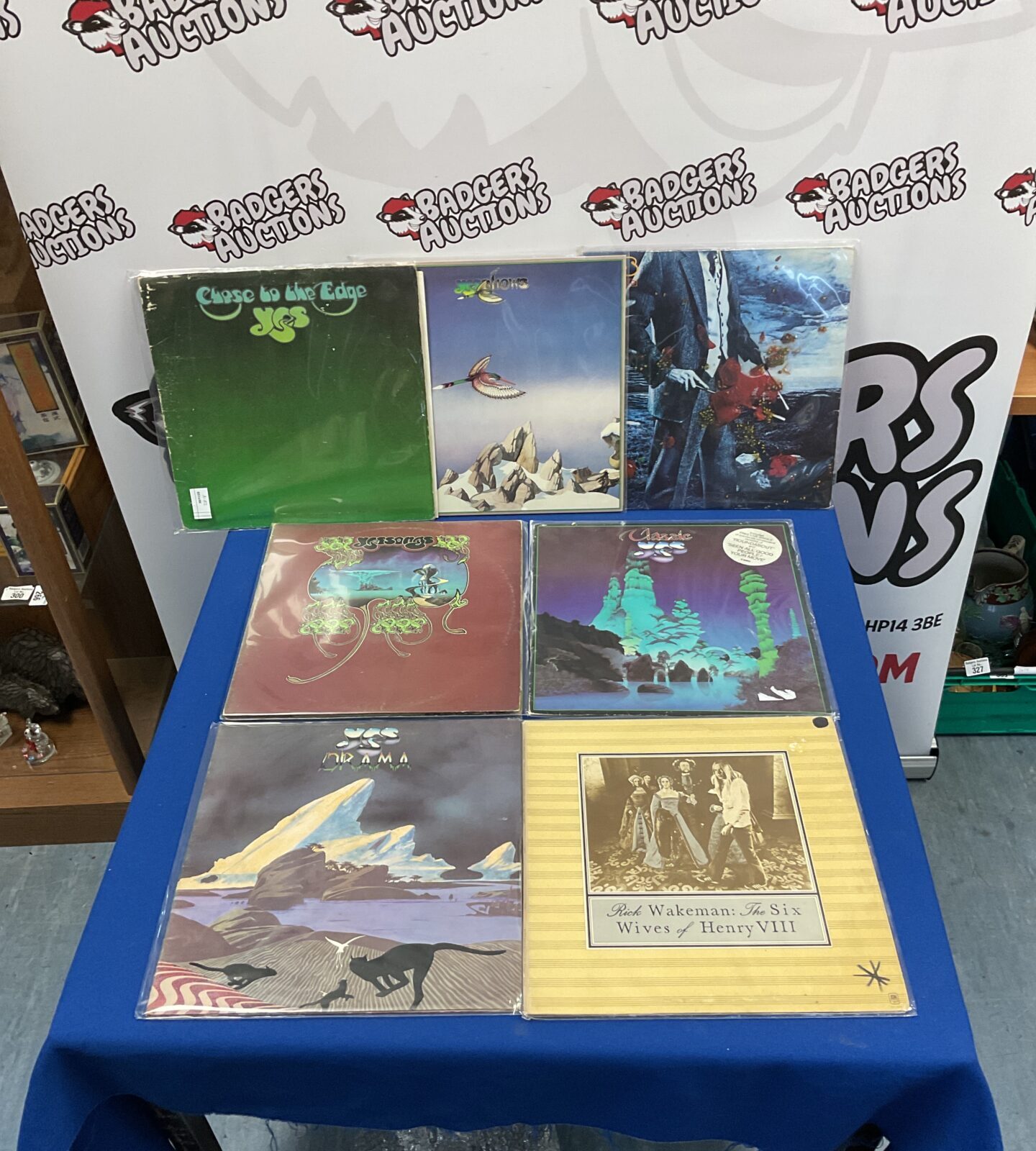 Collection of Prog Rock LPs from the band YES – Badgers Auctions