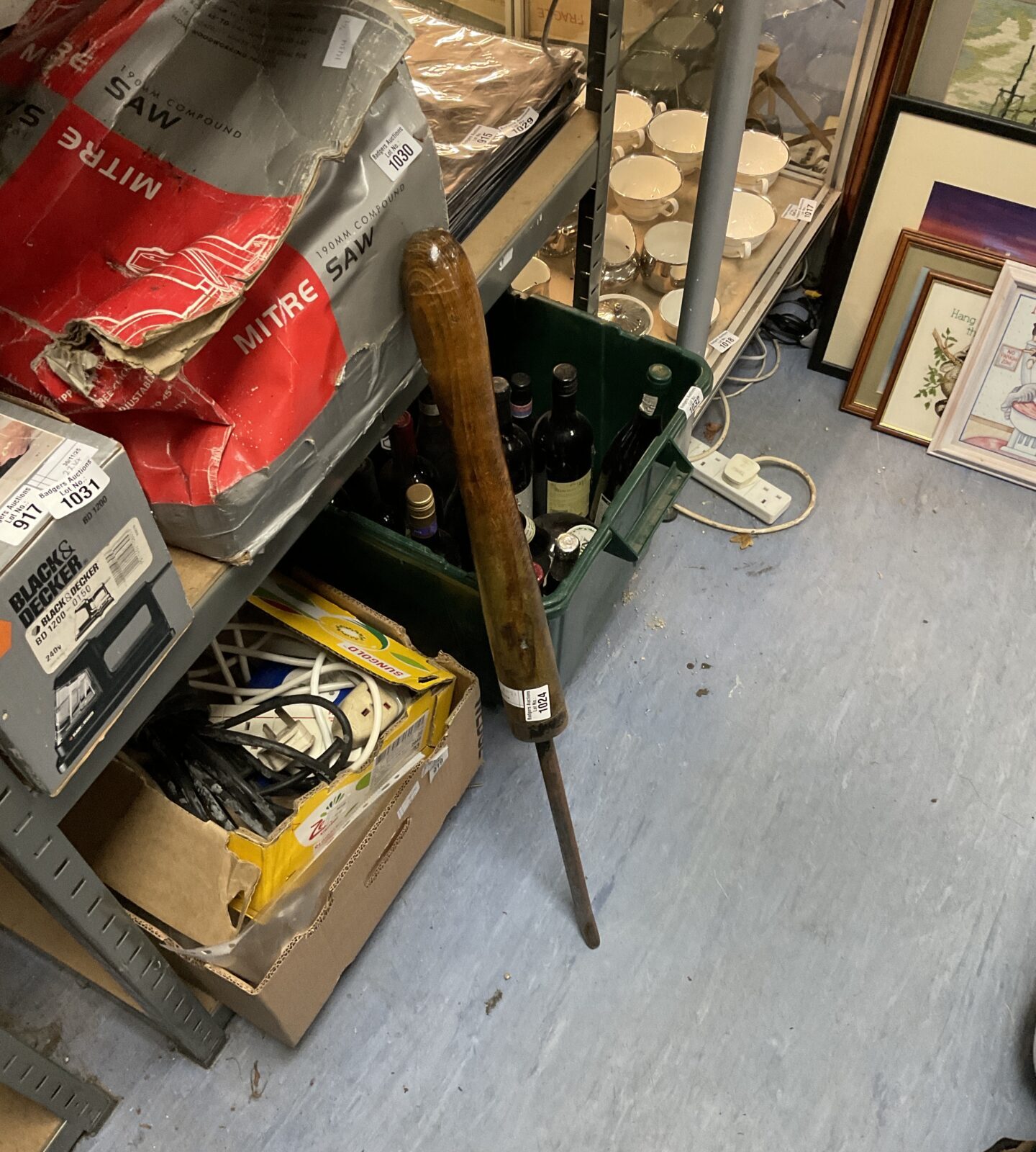 Antique wood turning tool – Badgers Auctions