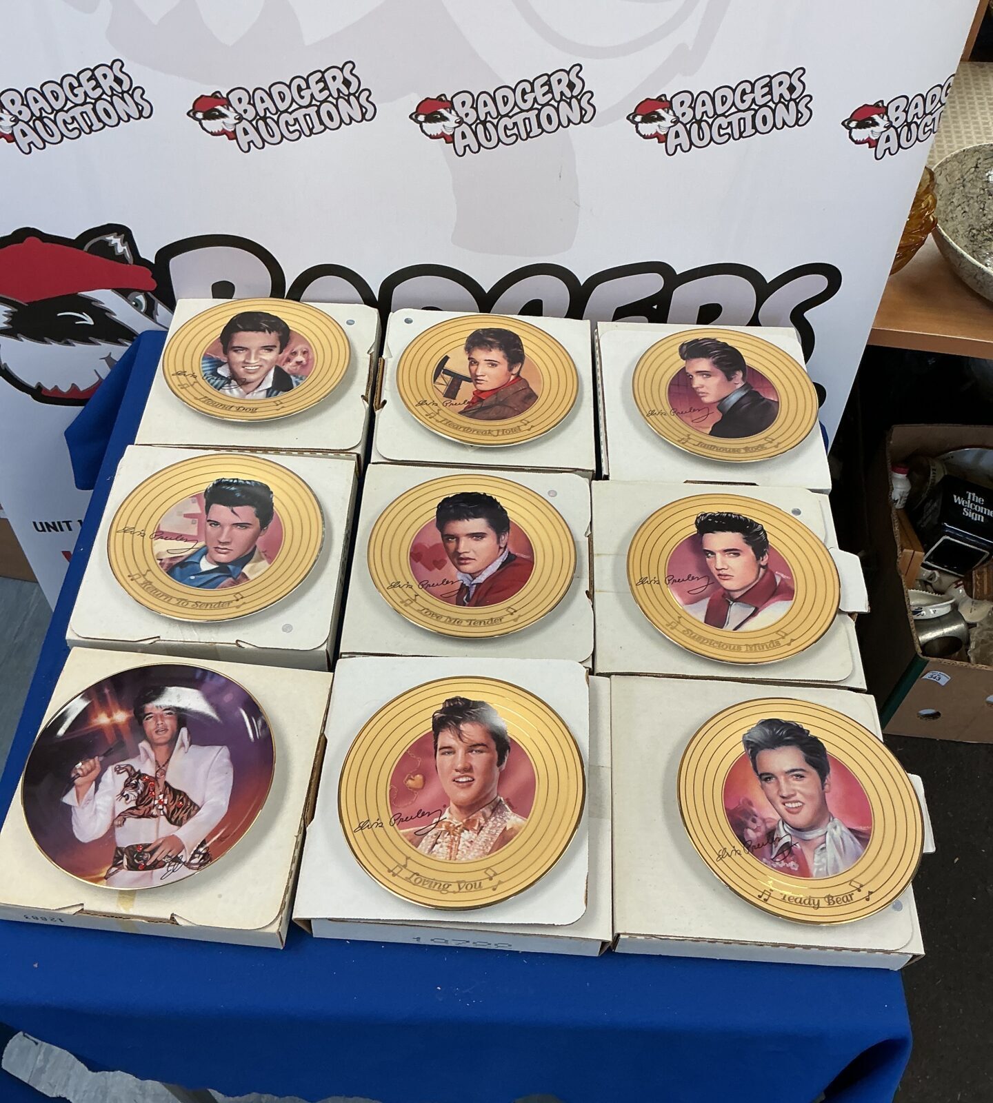 Collection of Elvis Presley Plates with certificates – Badgers Auctions