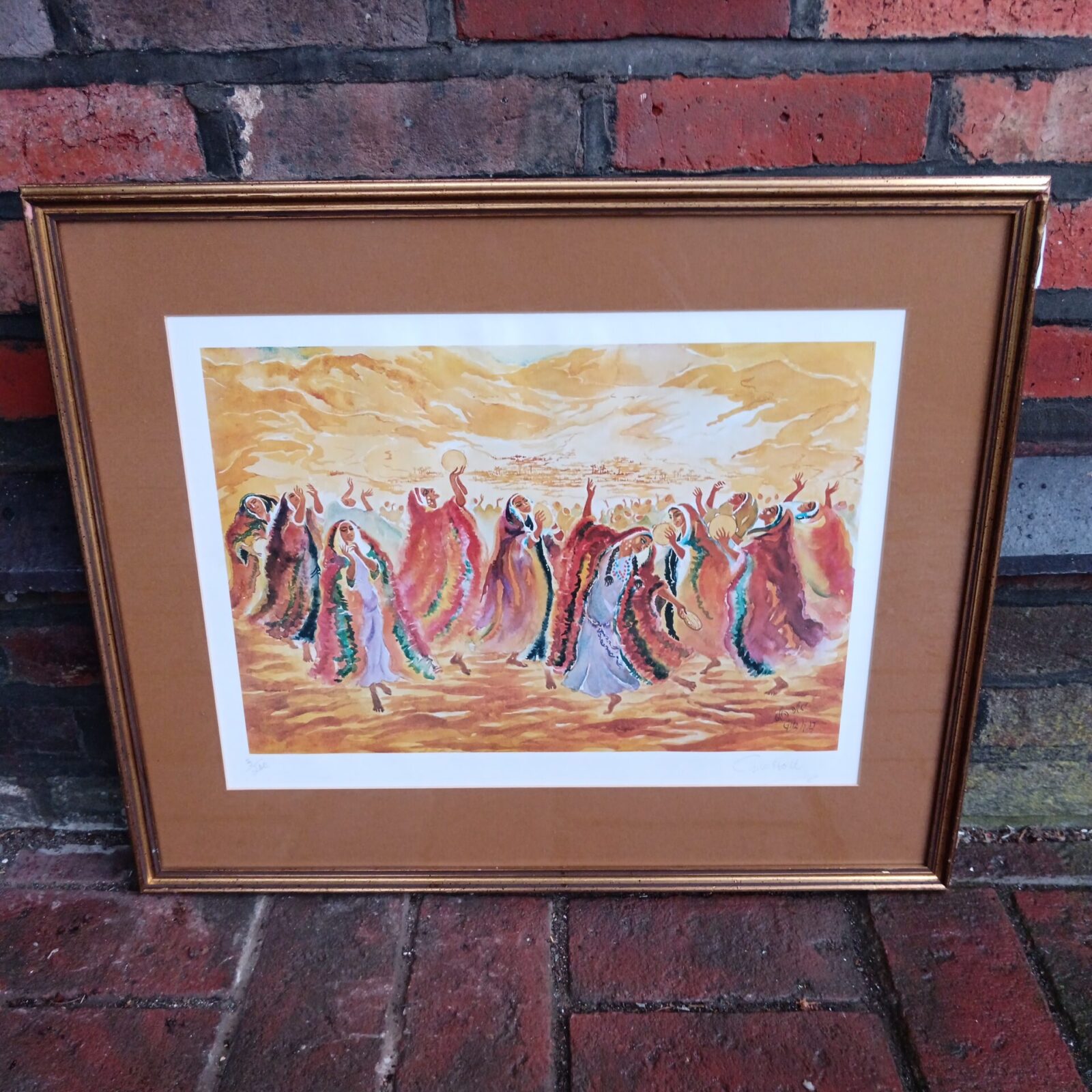 Gila Holt signed ltd ed print of middle eastern women doing sundance ...