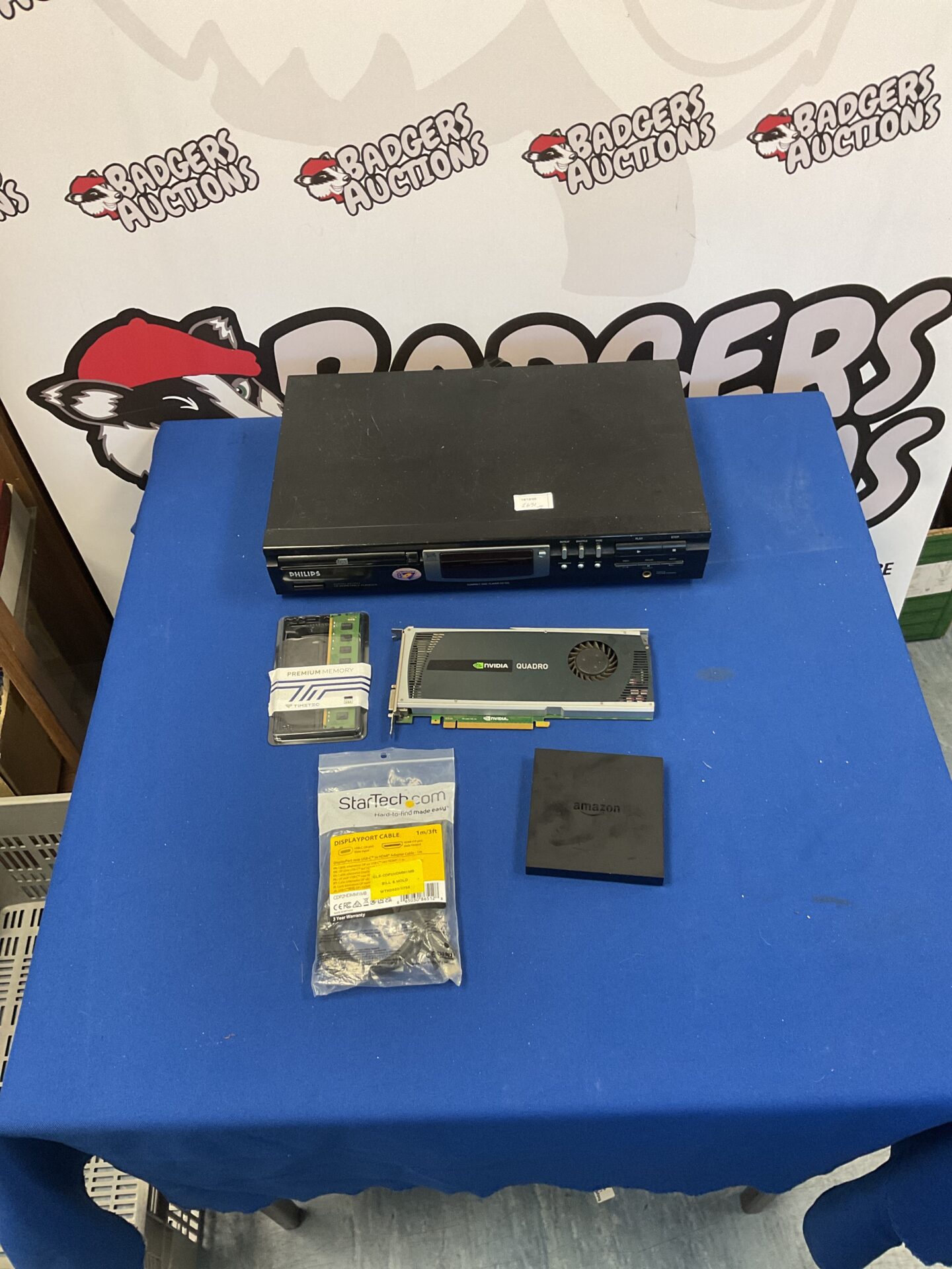 Nvidia Quadro component, Philips CD player, Timtec premium memory ...