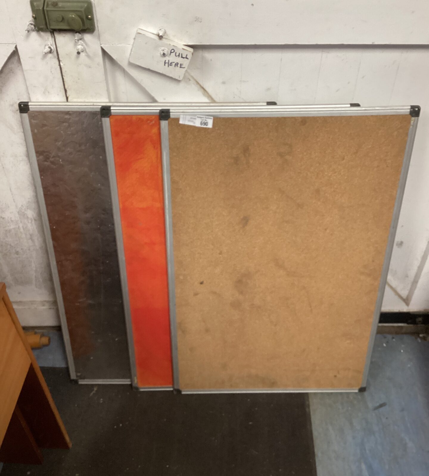 Three notice pin boards – Badgers Auctions